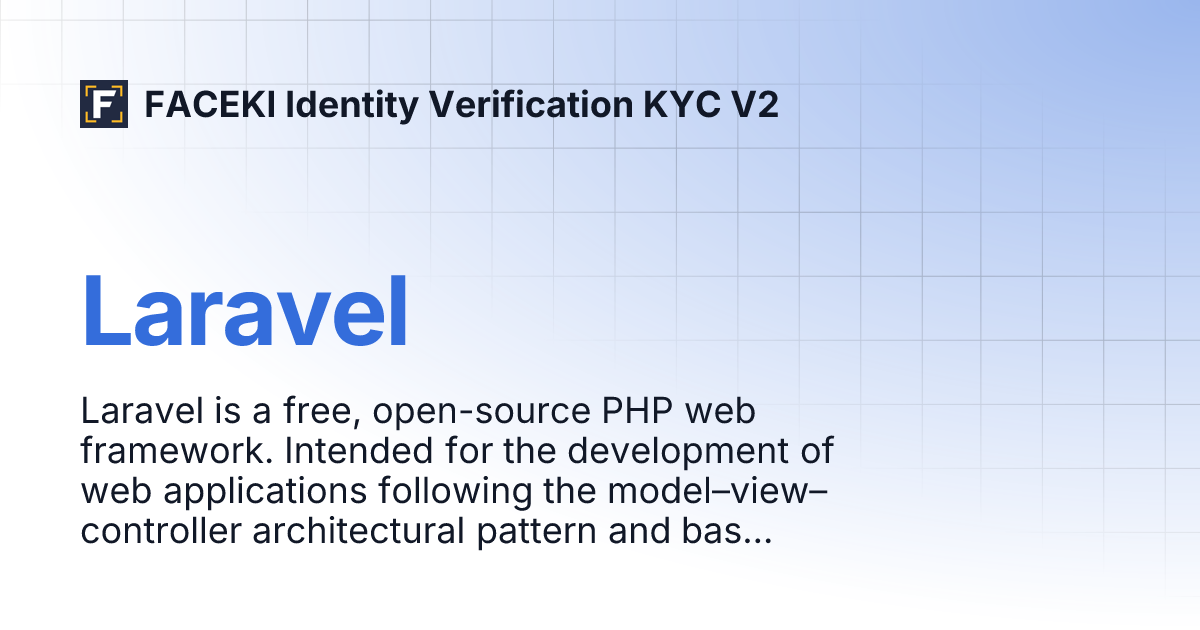 Laravel | FACEKI Identity Verification KYC V2